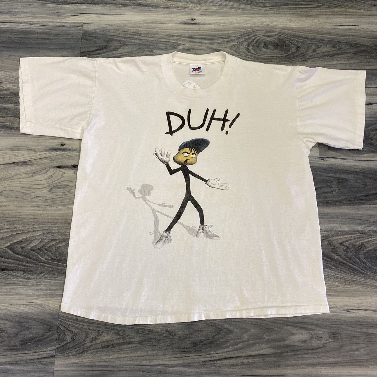 Vintage Vintage 90s DUH! Stick Figure Graphic T-Shirt Men's Large | Grailed