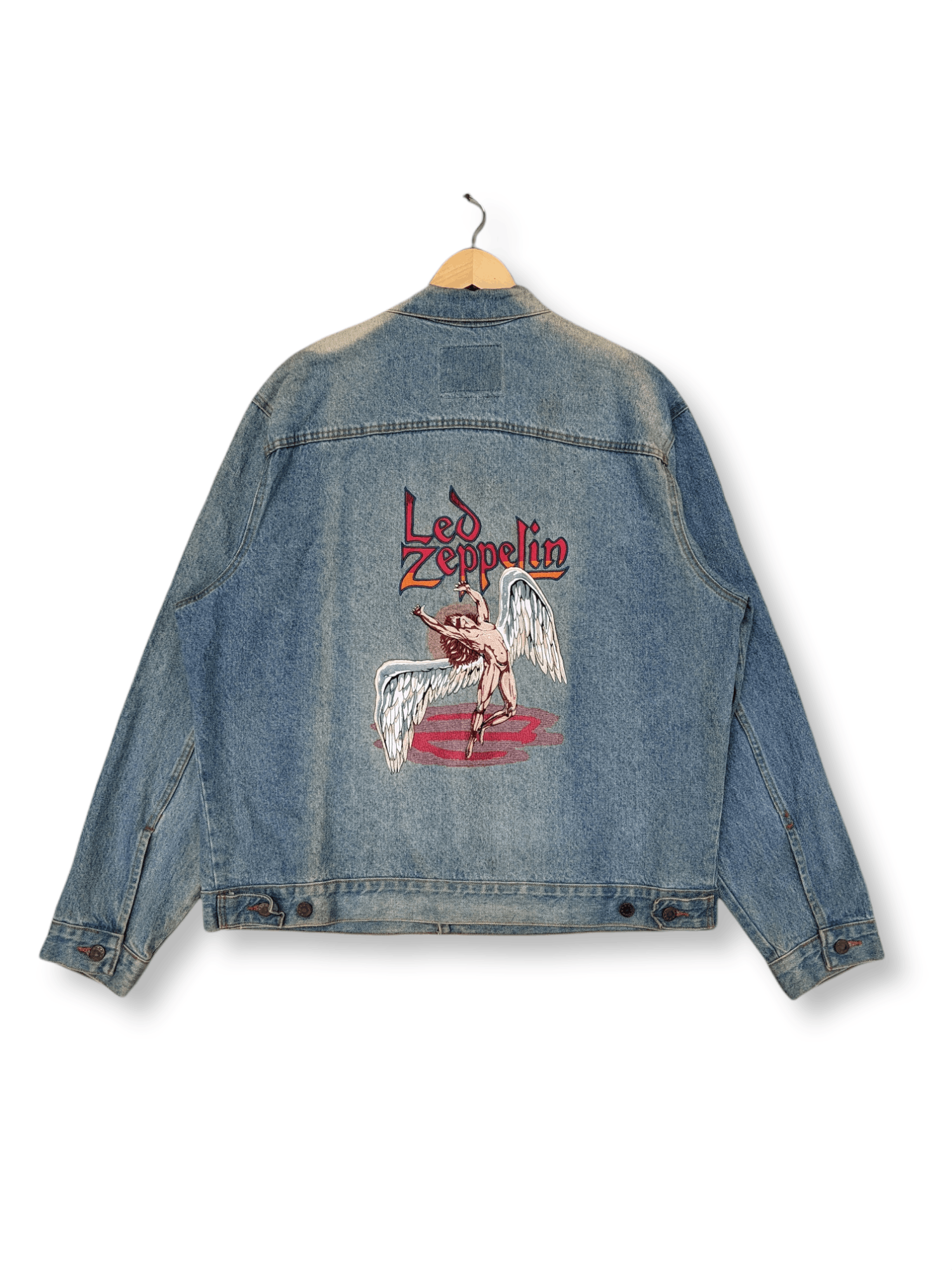 Led Zeppelin Led Zeppelin Embroidery Denim Jacket | Grailed