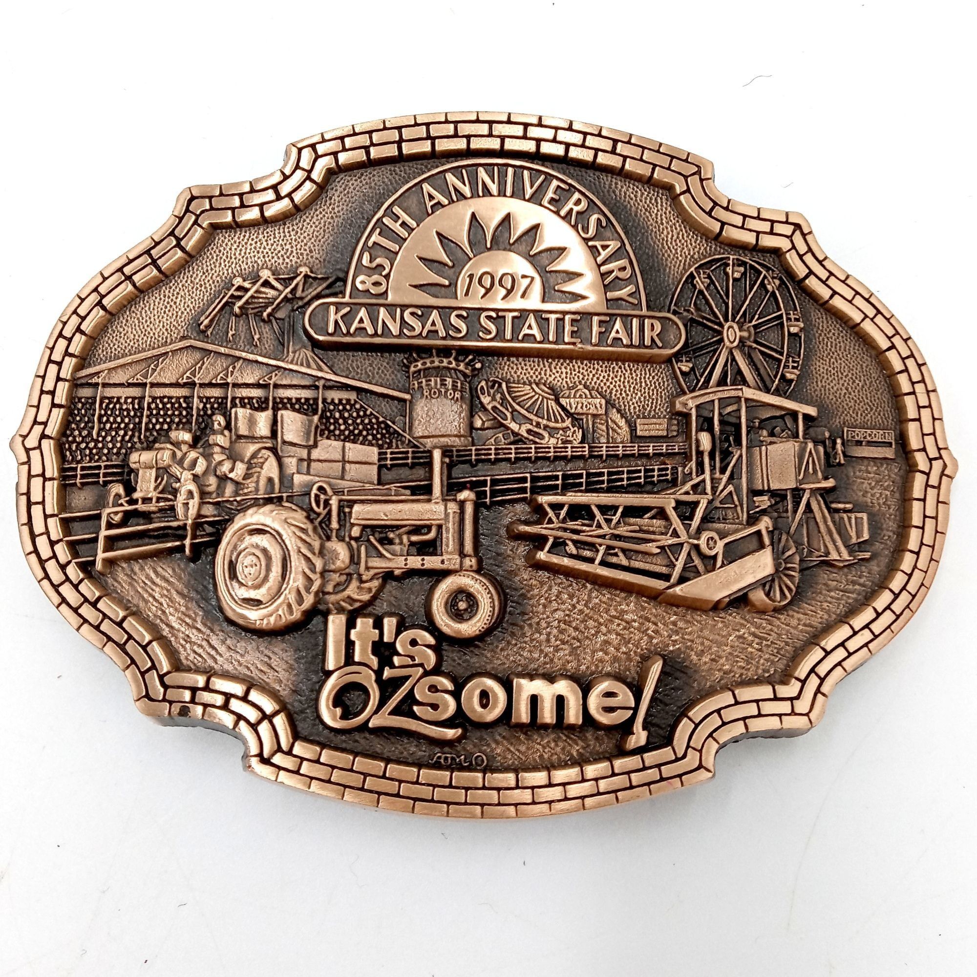 Other 1997 Kansas State Fair Belt Buckle Its Ozsome Tractor | Grailed