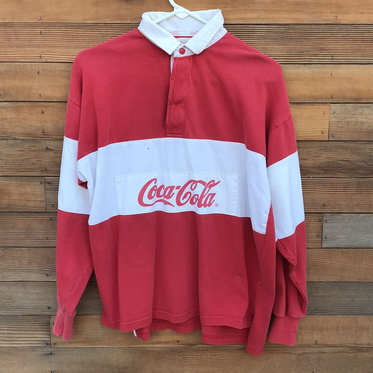 Vintage Vintage Coca Cola Rugby Shirt | Grailed