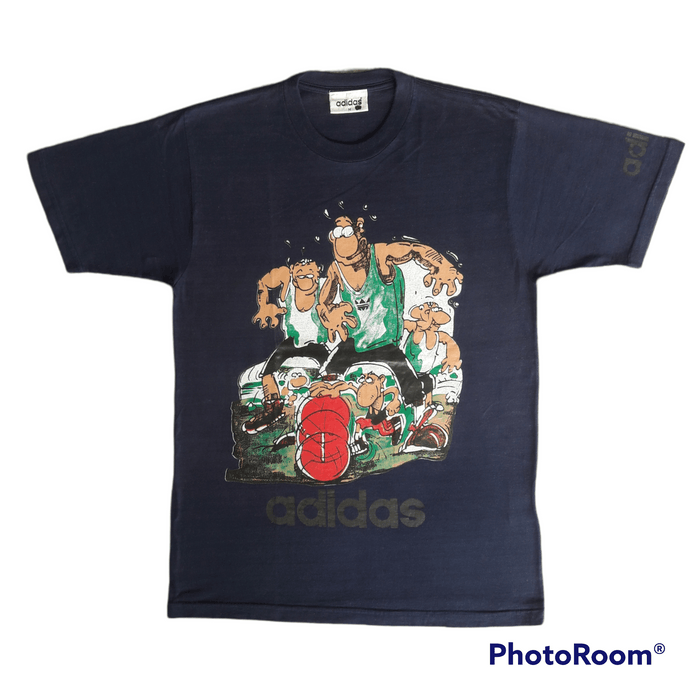 Adidas Rare ! Vintage adidas NBA basketball cartoon tshirt | Grailed