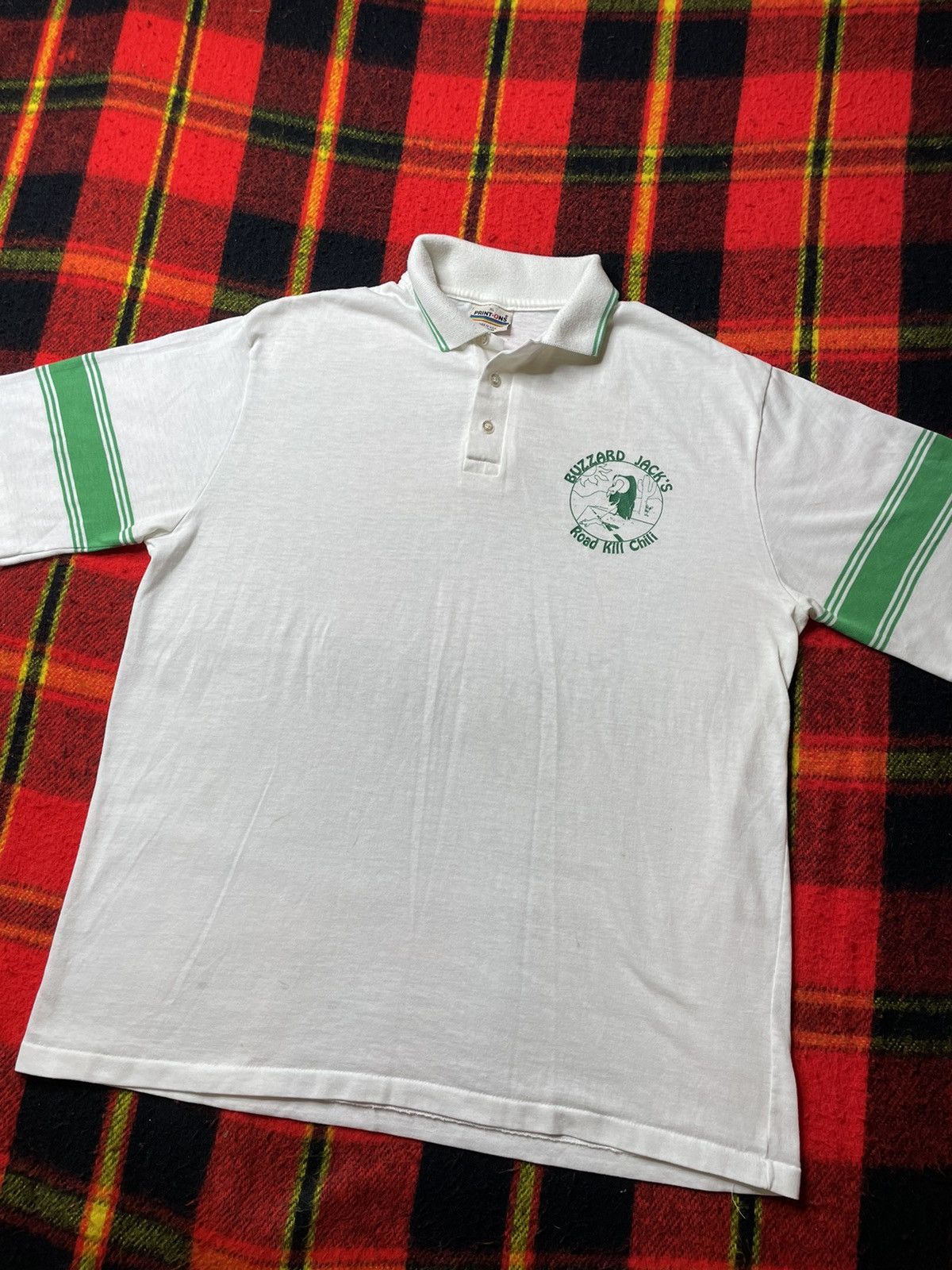 Vintage Vintage 80s Buzzard Road Kill Chili Polo Button Up | Grailed