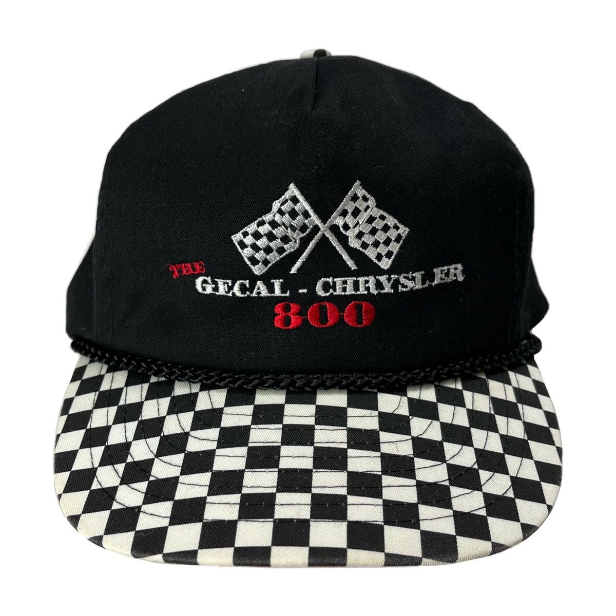 Vintage Vintage 90s Gecal Chrysler 800 Checkerboard Snapback Hat | Grailed
