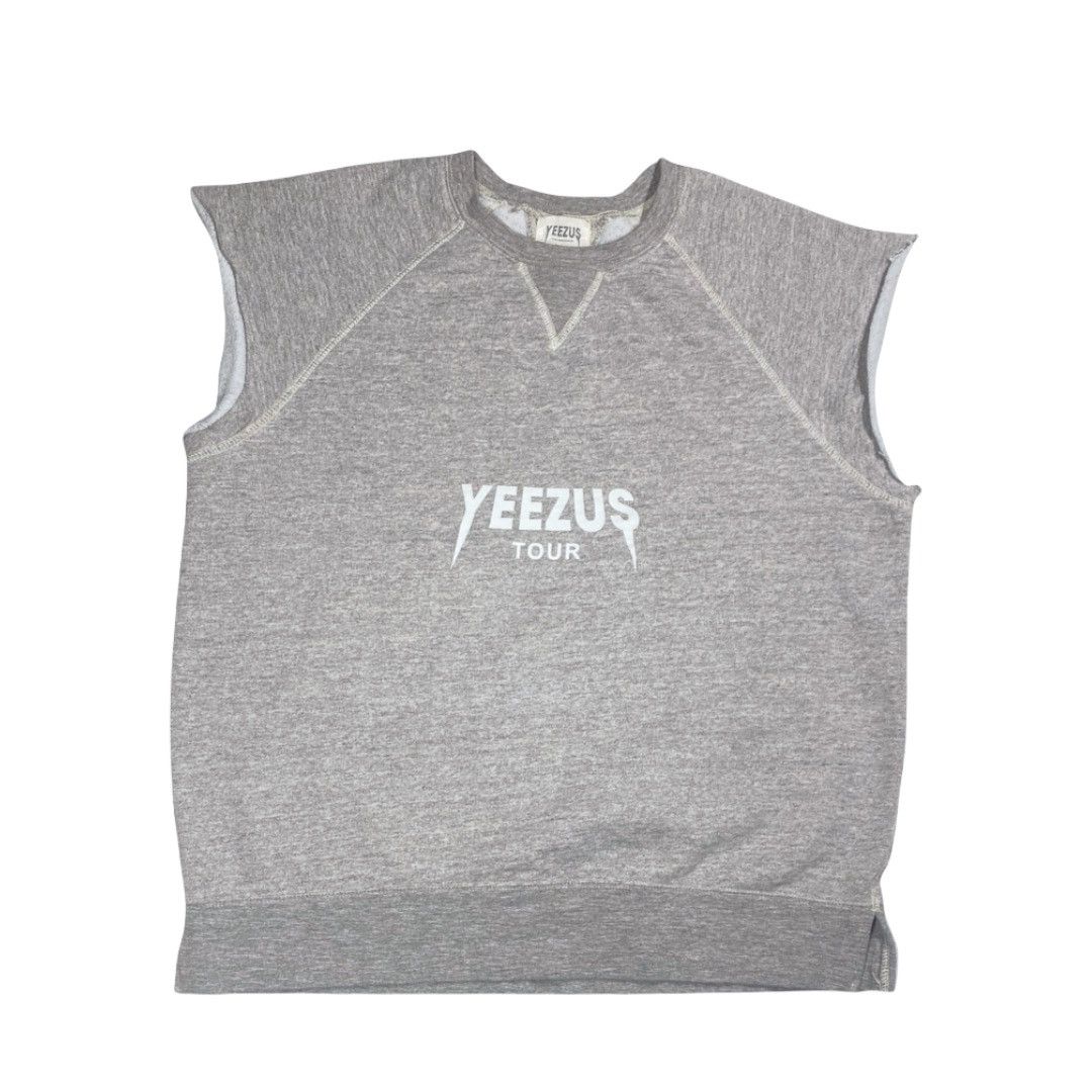Kanye West × Streetwear Kanye yeezy west YEEZUS TOUR CUT OFF CREW NECK ...