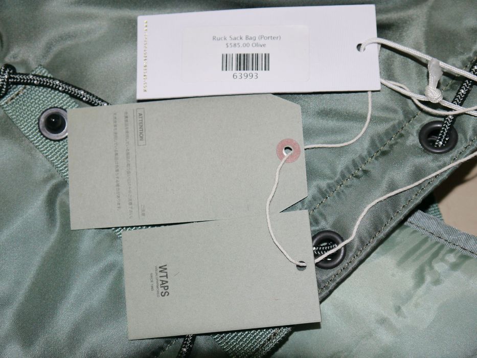 Head Porter Wtaps x Head Porter Nylon Rucksack Olive Drab Backpack | Grailed