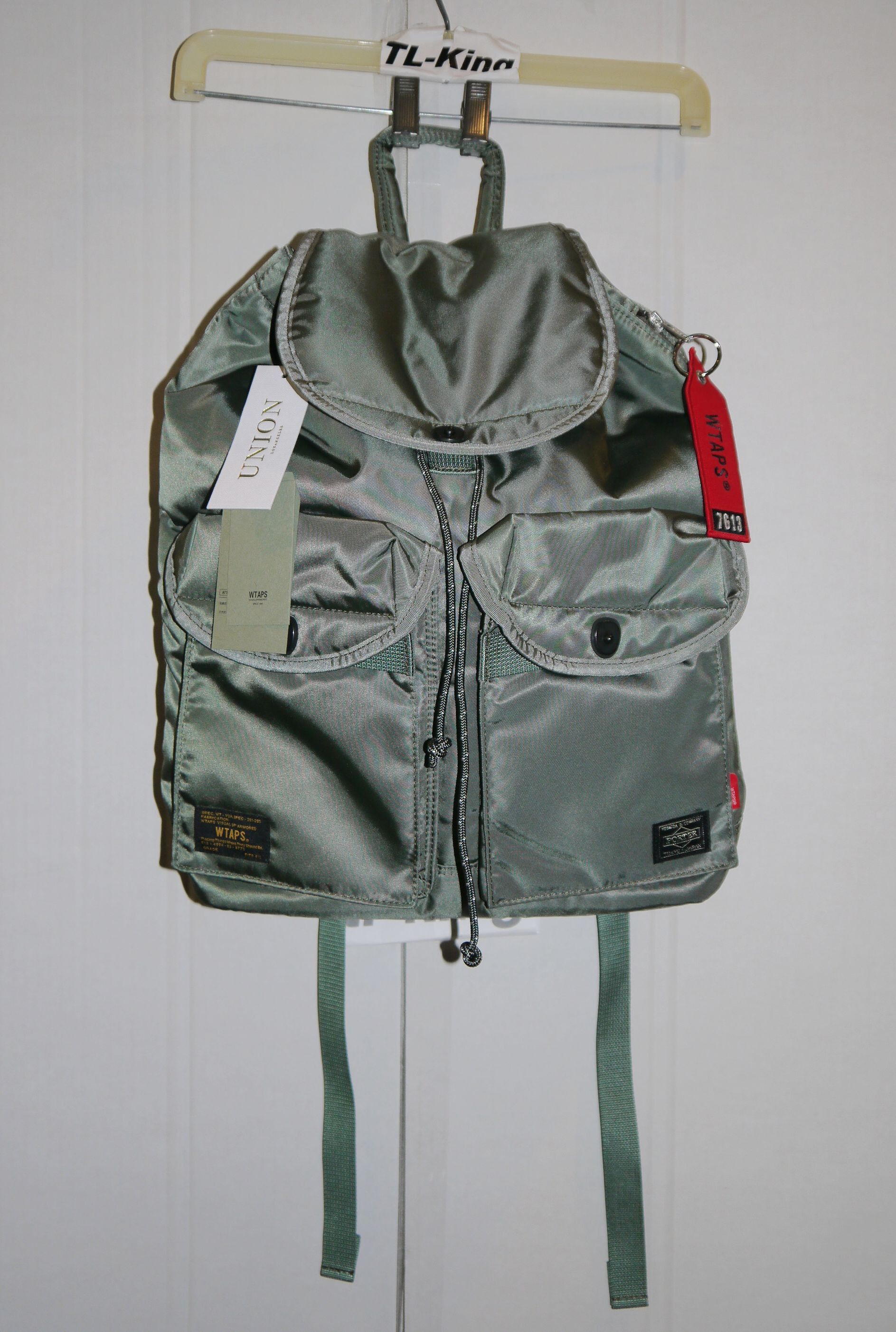 Head Porter Wtaps x Head Porter Nylon Rucksack Olive Drab Backpack | Grailed