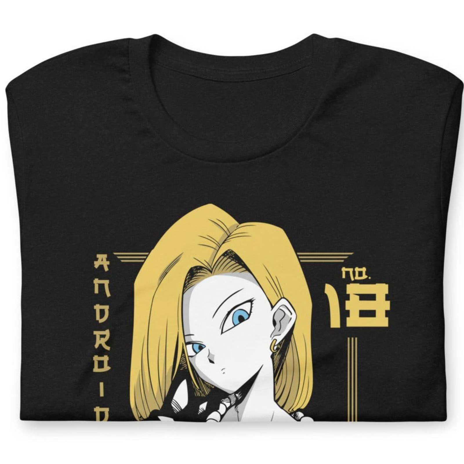 Gildan Android 18 t-shirt, Android 18 Dragon Ball Z t-shirt | Grailed