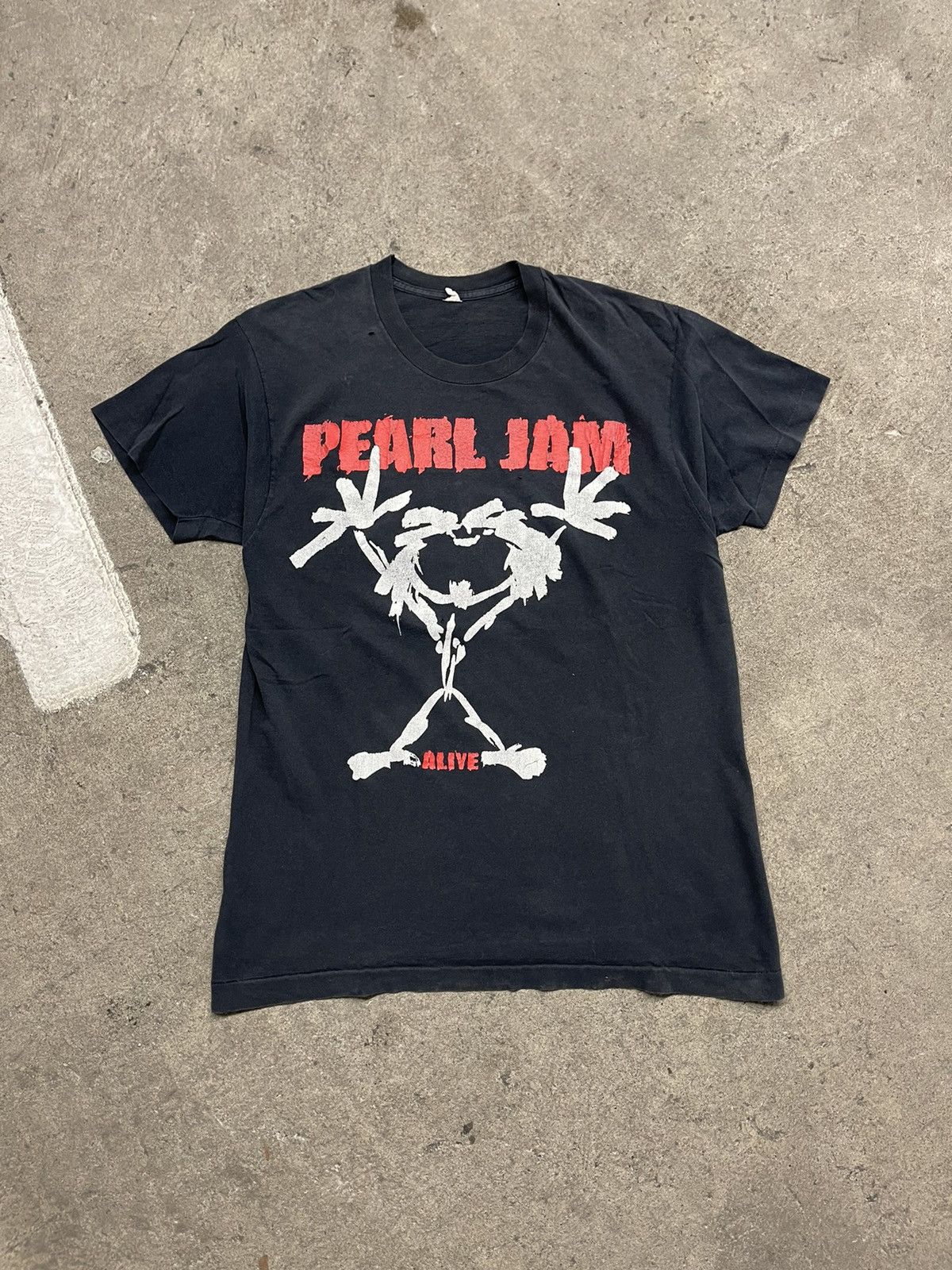 Band Tees × Streetwear × Vintage Vintage Pearl Jam 1992 Alive Stickman ...