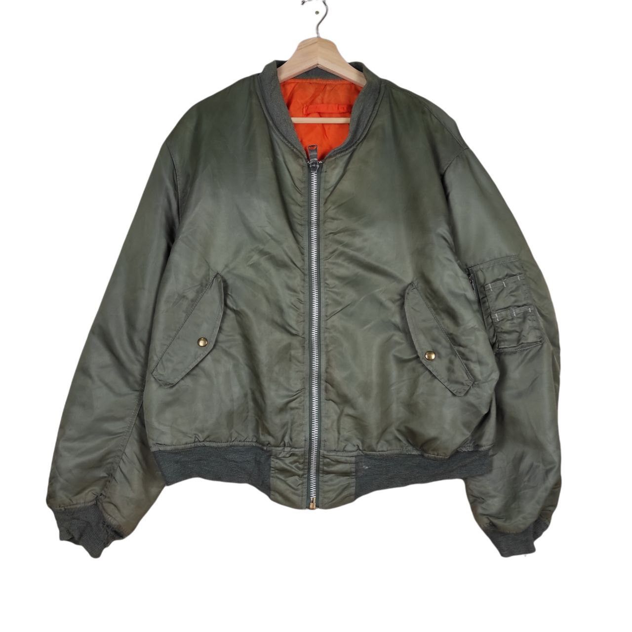 Bomber Jacket VINTAGE TEESAR INDUSTRIES MILITARY | Grailed