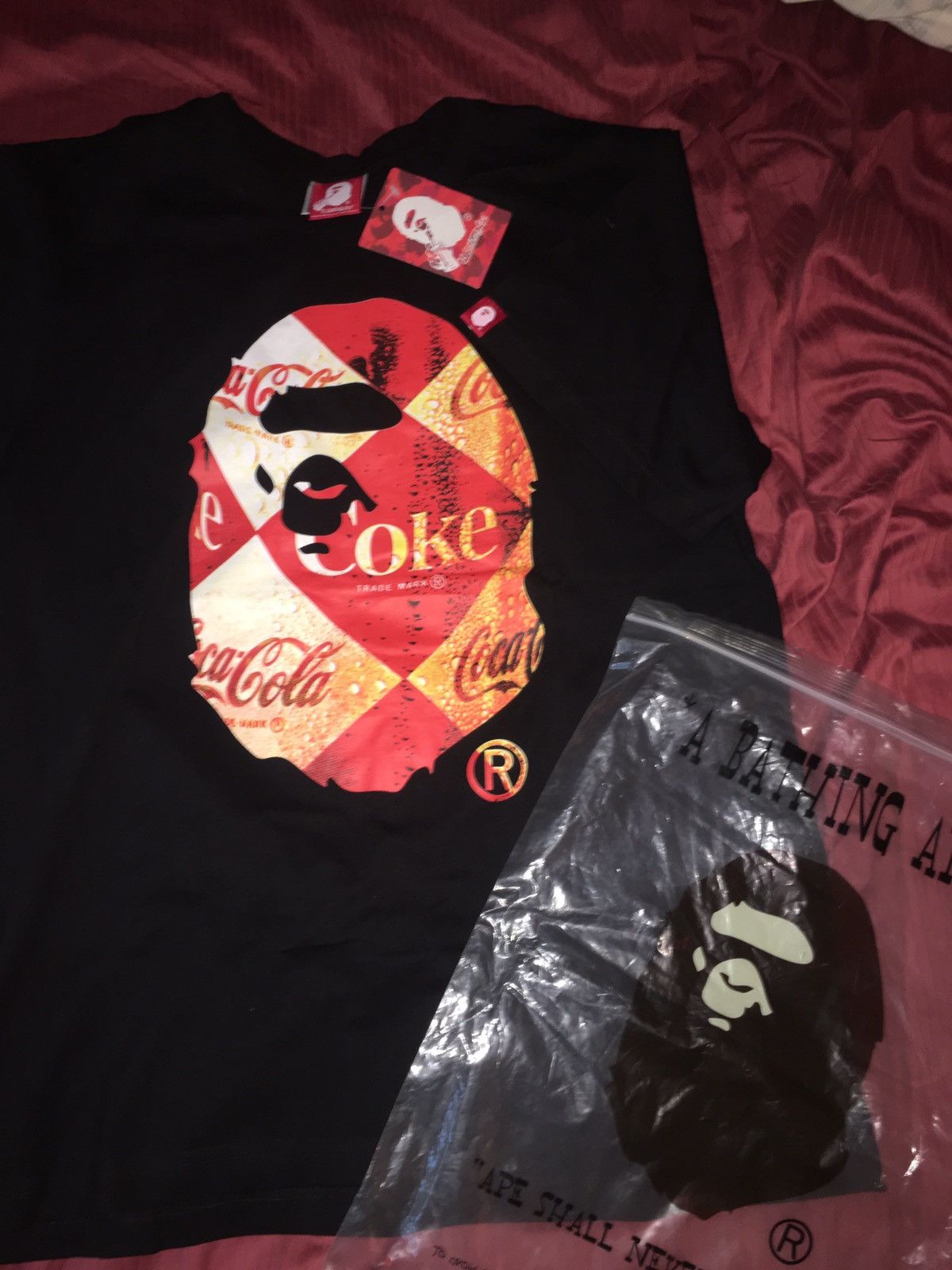 Bape bape coca cola colab tee | Grailed