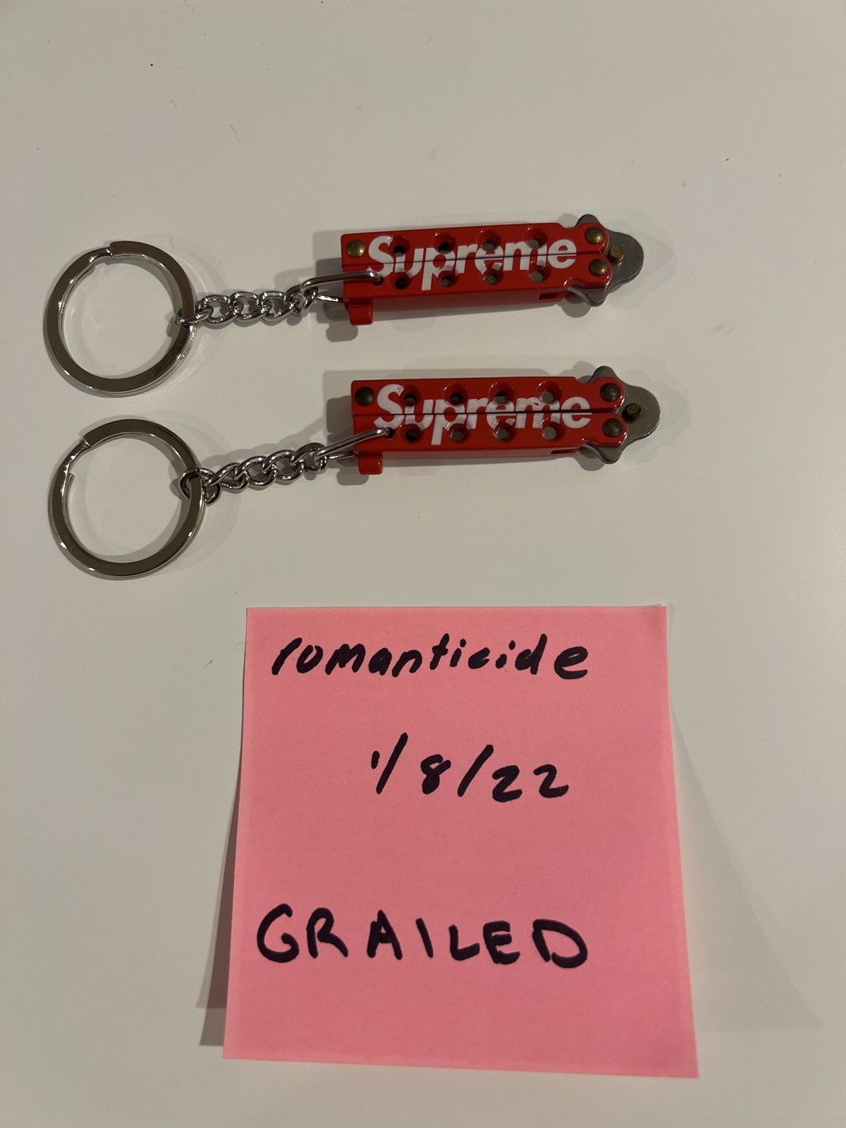 Supreme Supreme Balisong Butterfly Knife Keychain (2 packs) | Grailed