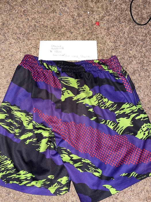 999 Club Faze clan X Juice wrld paintball Shorts | Grailed