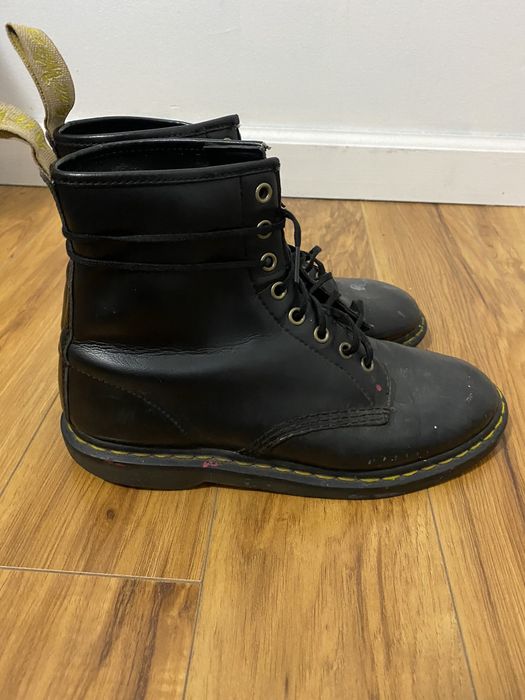Vintage VTG Doc marten combat boot paint splatter | Grailed