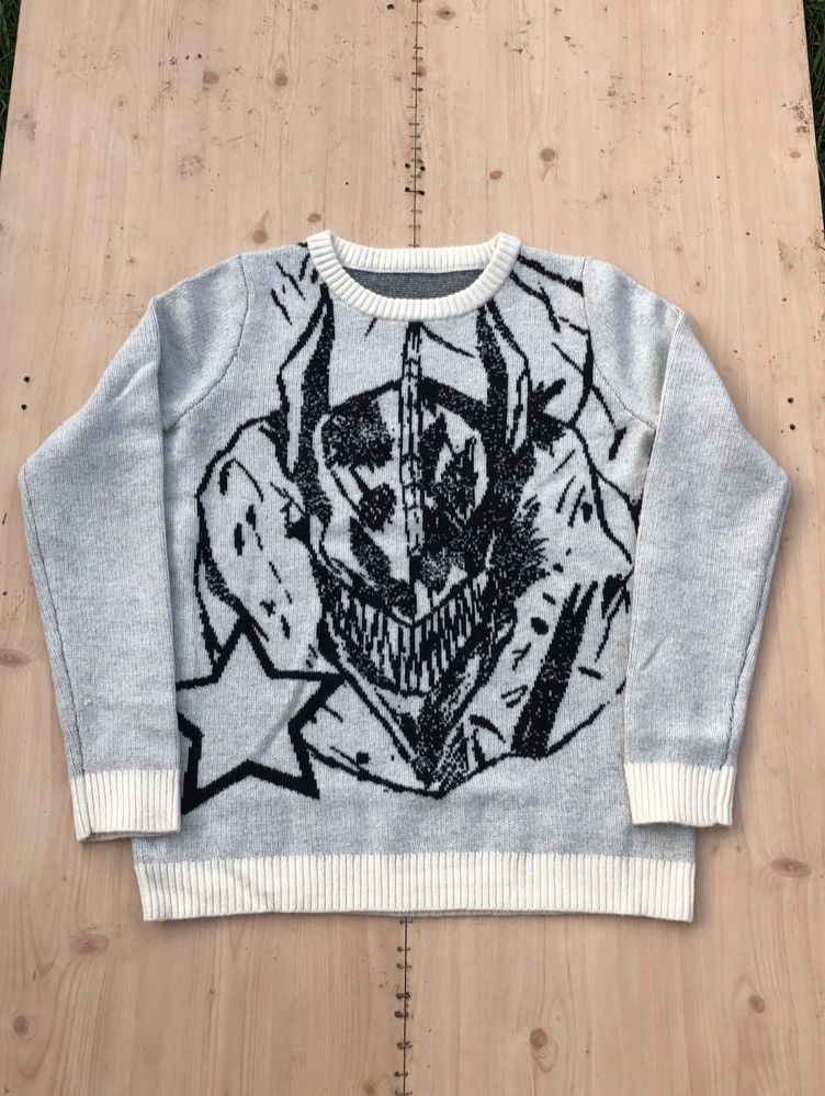 Streetwear Chainsaw Man Knit Sweater | Grailed