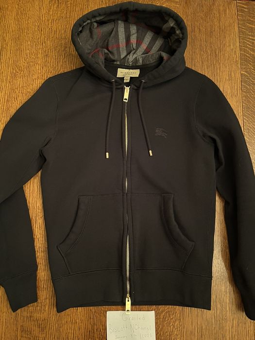Burberry Black Burberry Zip-Up Hoodie | Grailed