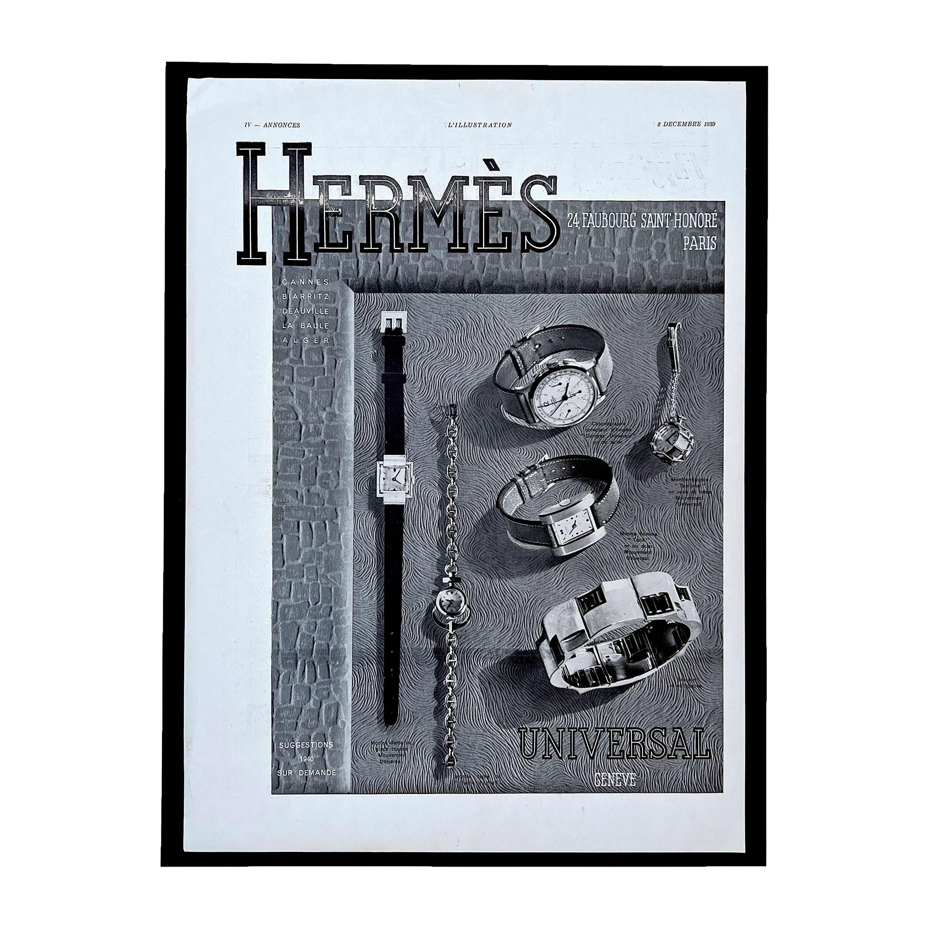 Hermes Archive Hermès French Advertisement Print | Grailed