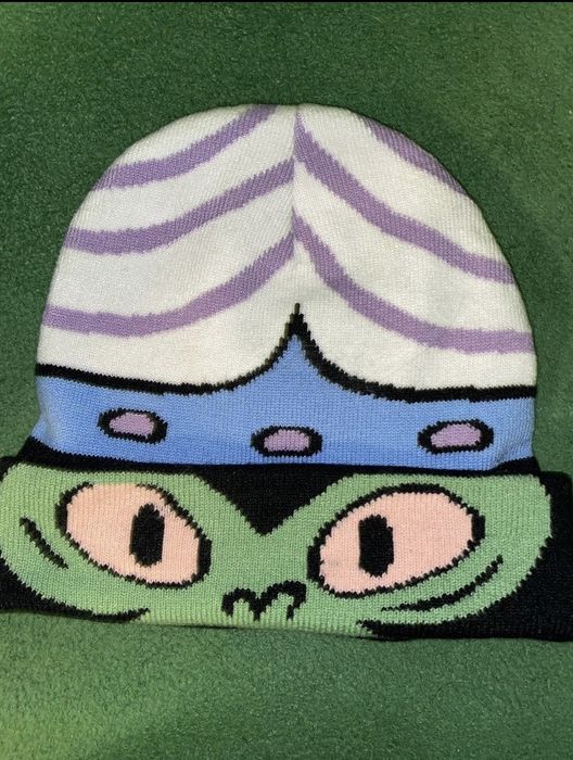 Vintage Power Puff Girls Mojo Jojo Beanie Vintage OG Cartoon Style ...