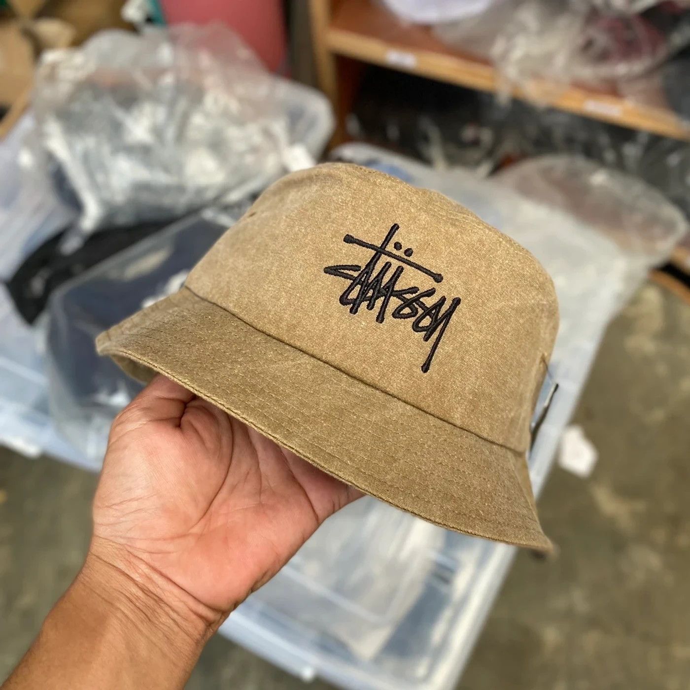 Streetwear × Stussy STUSSY BUCKE HAT BIG LOGO VINTAGE RARE | Grailed