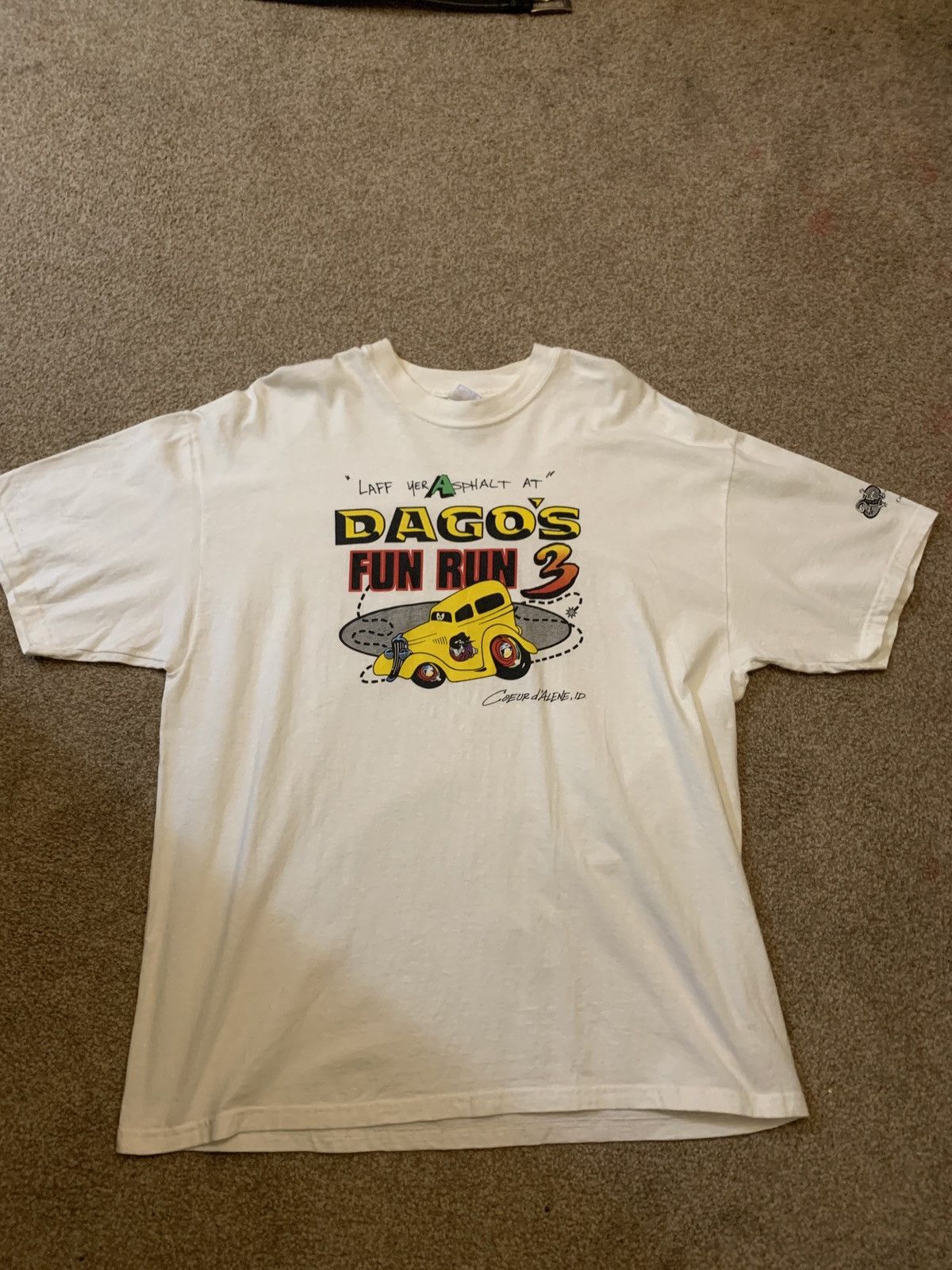 Vintage 1998 Hanes Beefy “Dago Fun Run 3” Tee | Grailed