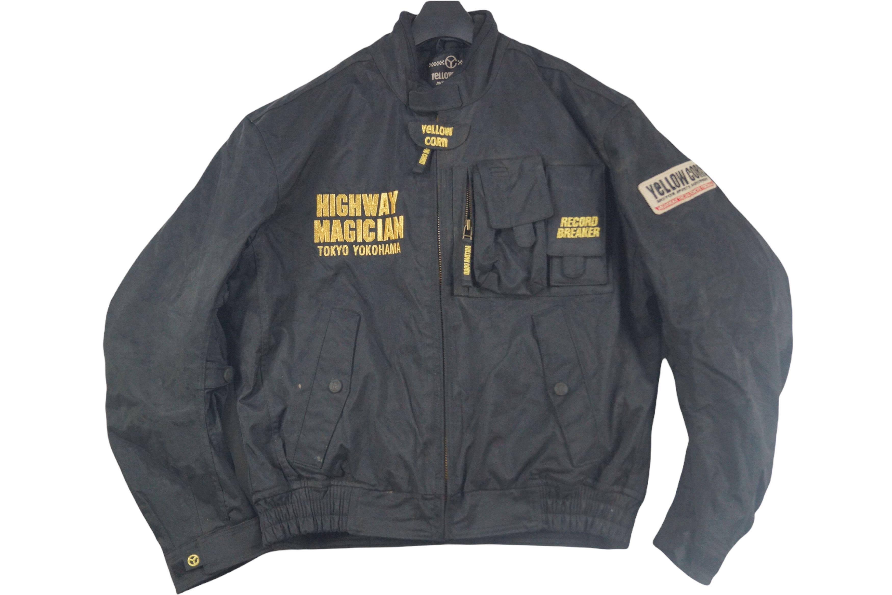 Japanese Brand Rare!! Jacket Racing Yellow Corn Motor Sport Designe ...