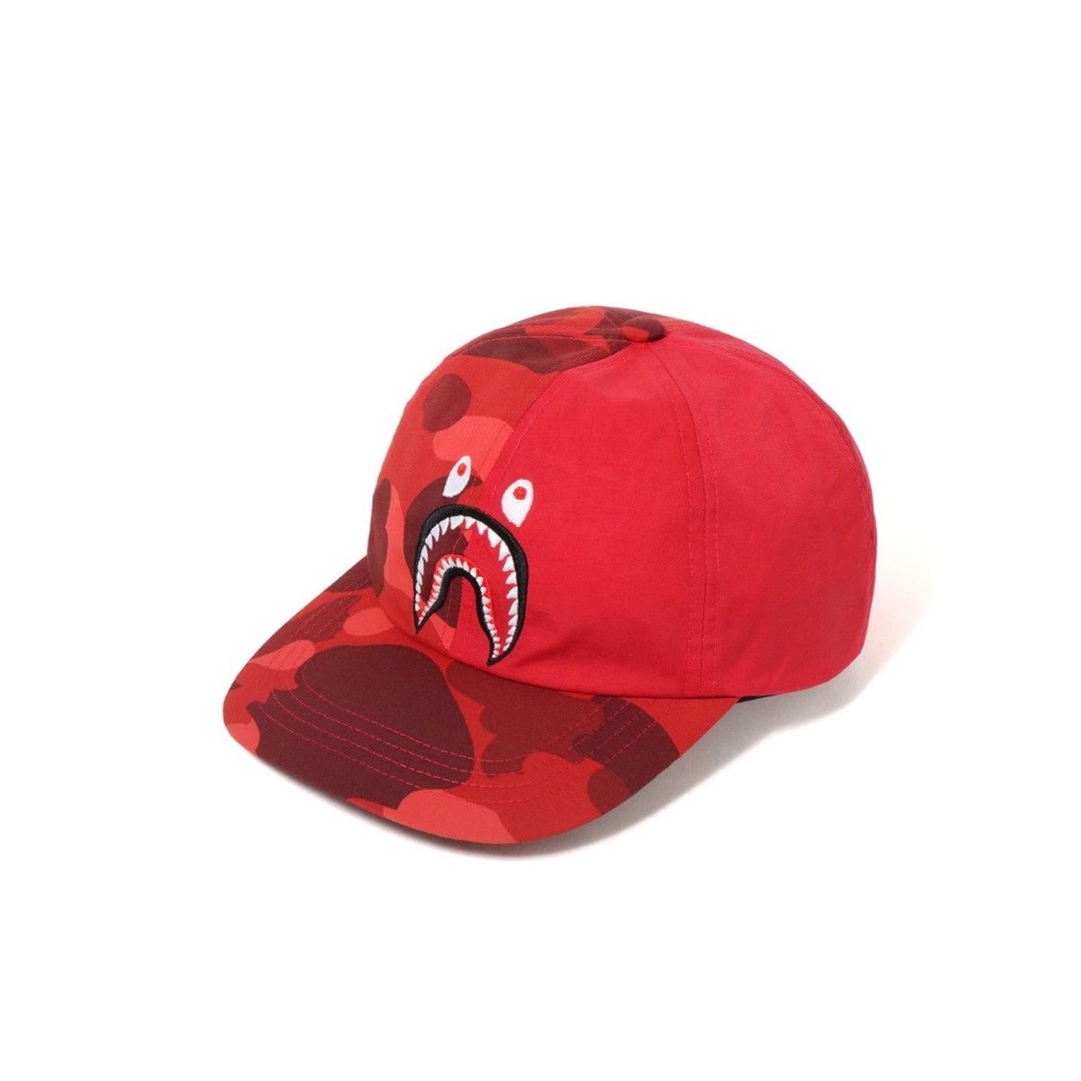 Bape BAPE Color Camo Shark Panel Cap Red | Grailed