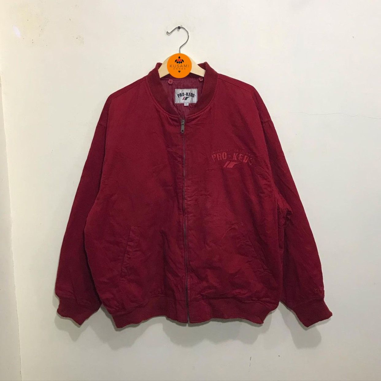 Pro Keds JACKET PRO KEDS BOMBER RED ON RED | Grailed