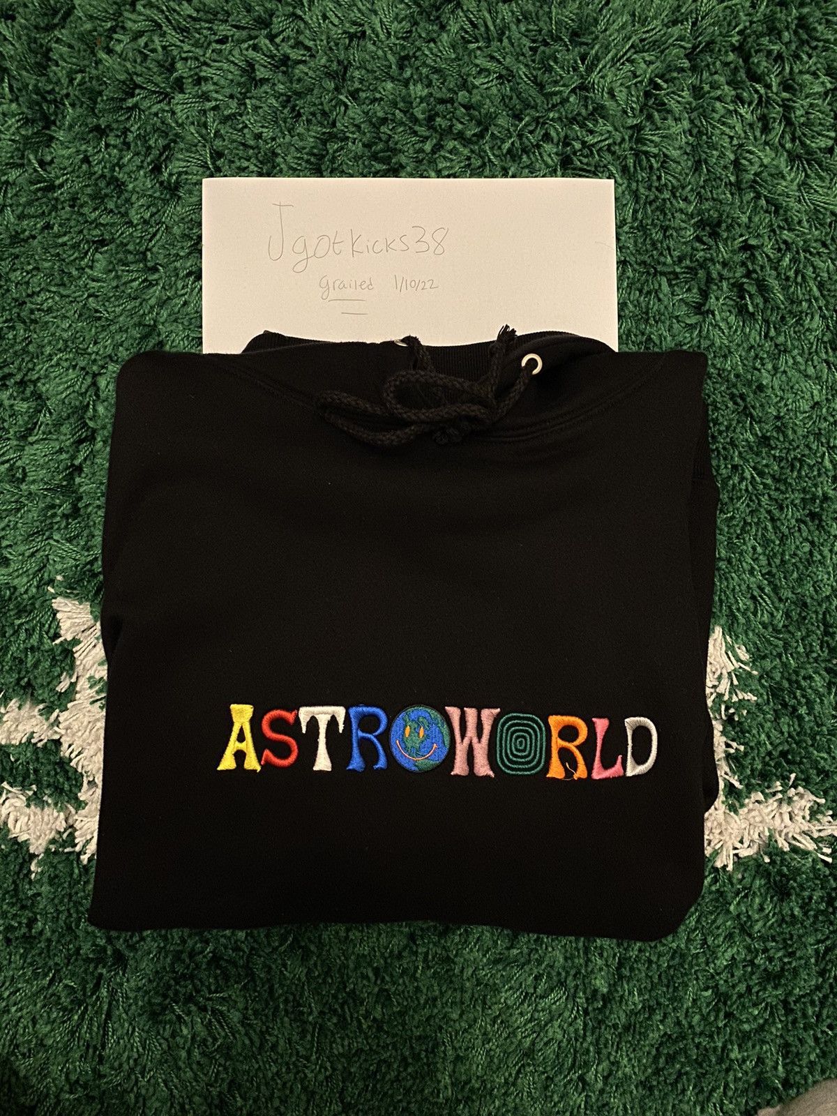 Travis Scott Travis Scott 2018 astroworld gov ball nyc hoodie | Grailed
