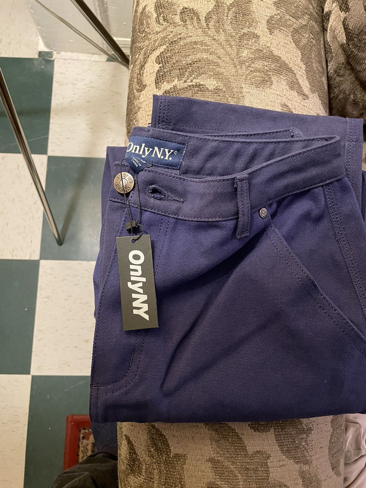 Only NY Double Knee Color Block Work Pants | Grailed