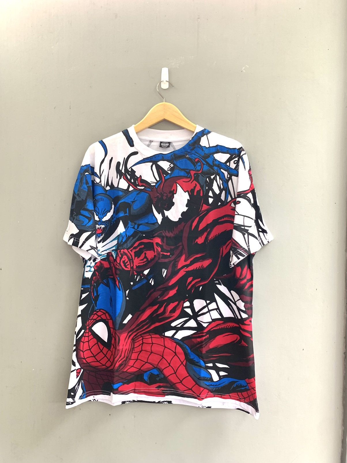 Vintage Bootleg future spidey x venom all over print | Grailed
