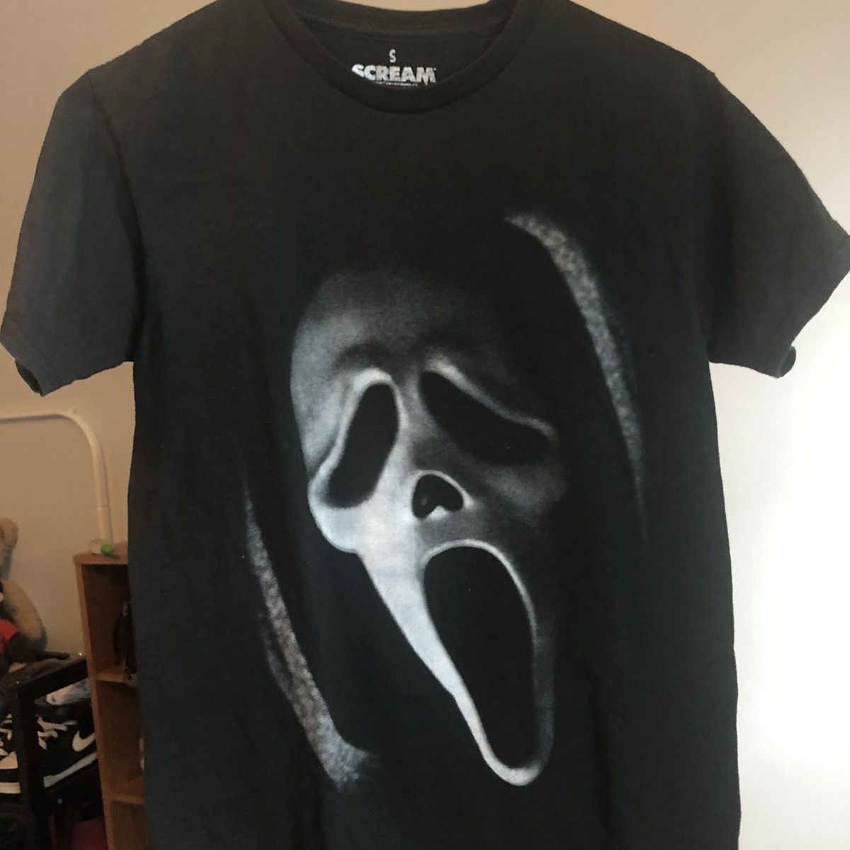 Movie × Vintage Vintage Scream Horror Movie Ghost Face Big Graphic Logo ...