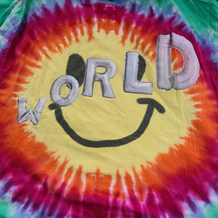 Travis Scott Astroworld Smiley Tie Dye Tee XL | Grailed