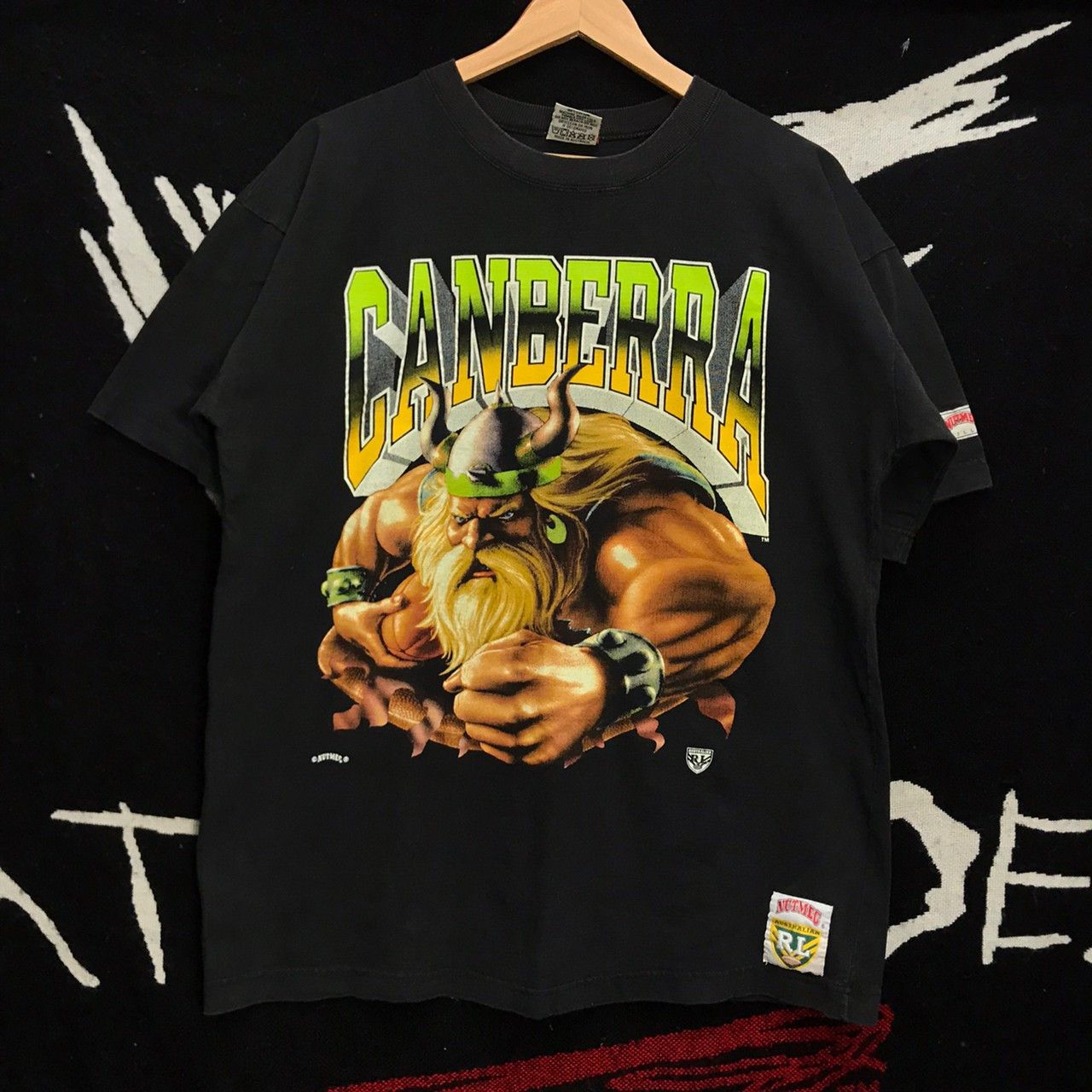 NFL × Nutmeg × Vintage Canberra Raiders Australia Rugby Football ...