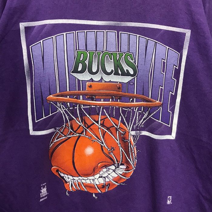 Vintage Milwaukee Bucks Vintage 90s NBA Basketball Shirt XL | Grailed