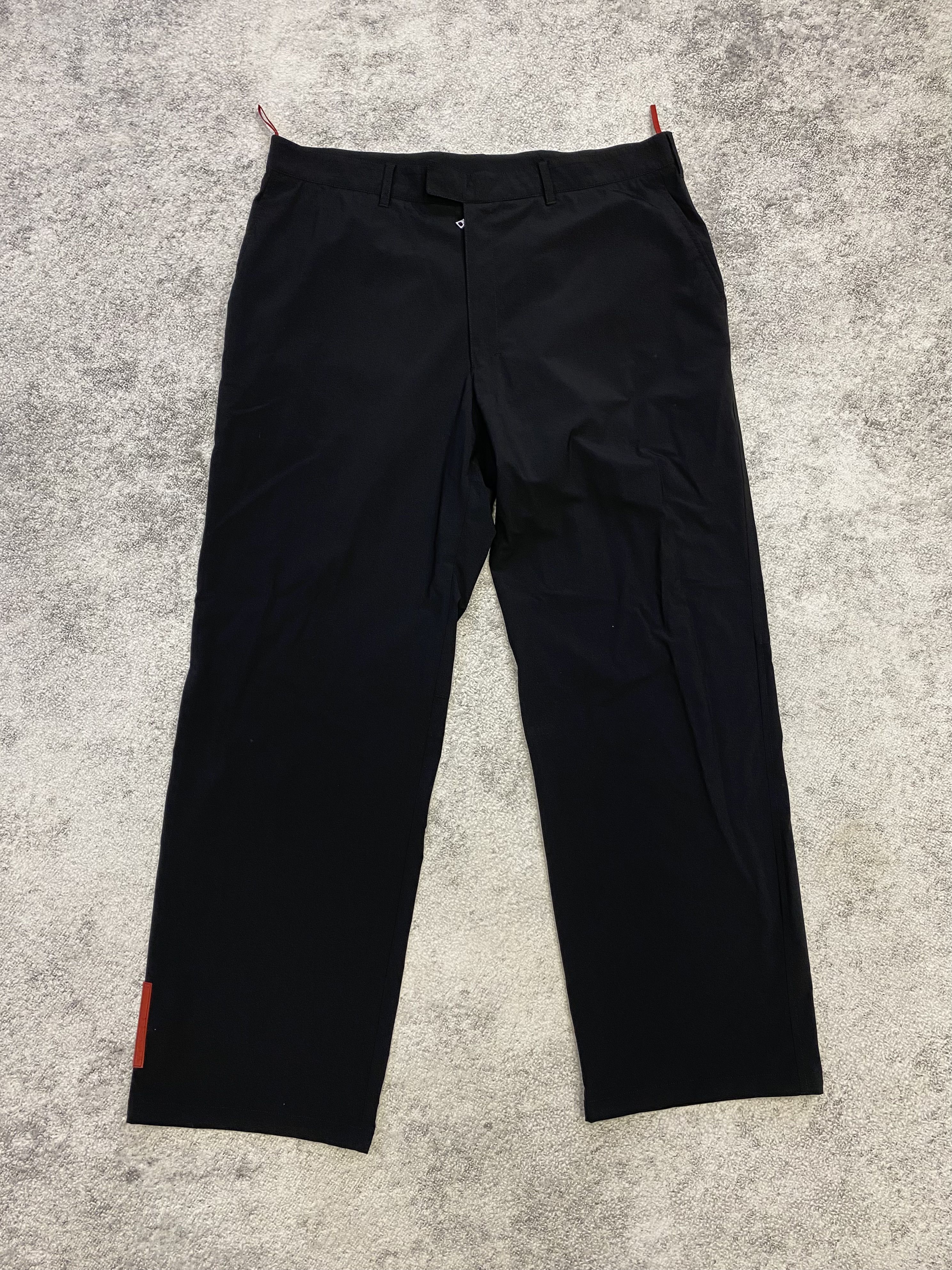 Prada × Rare × Vintage Prada Vintage Rare Nylon Red Tab Pants | Grailed