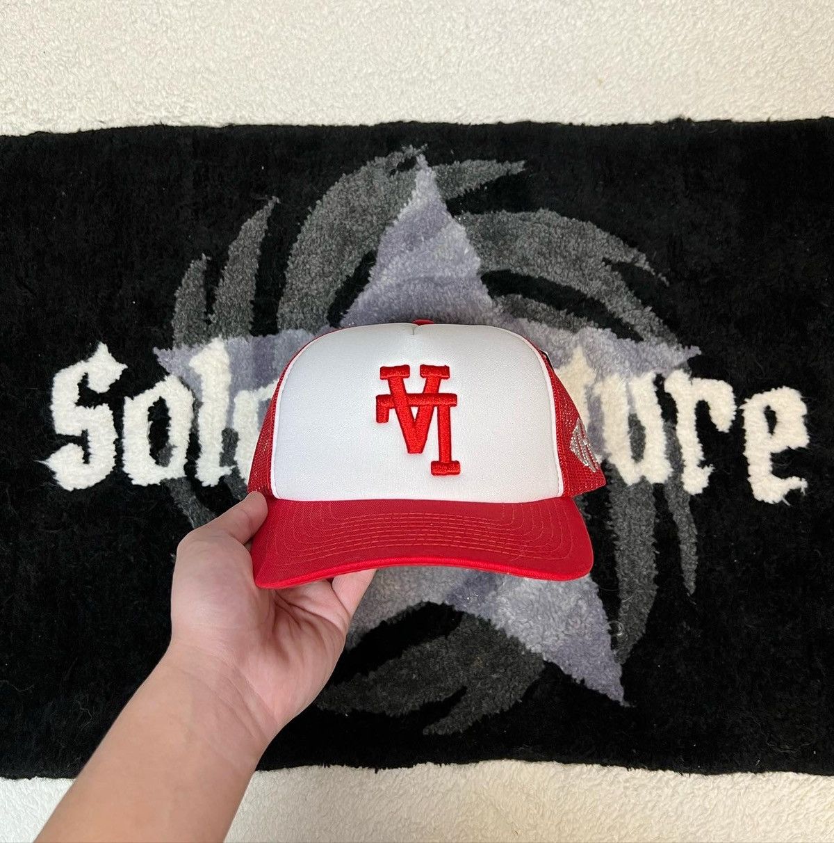 Kth Kill The Hype La KTHLA Red/White LA Trucker Hat | Grailed