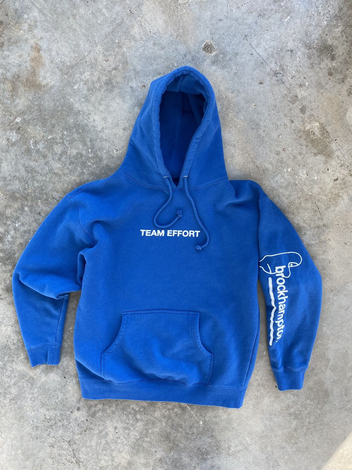 Brockhampton Brockhampton Team Effort Blue Logo Hoodie Large 🧊 ️🥣 BH ...