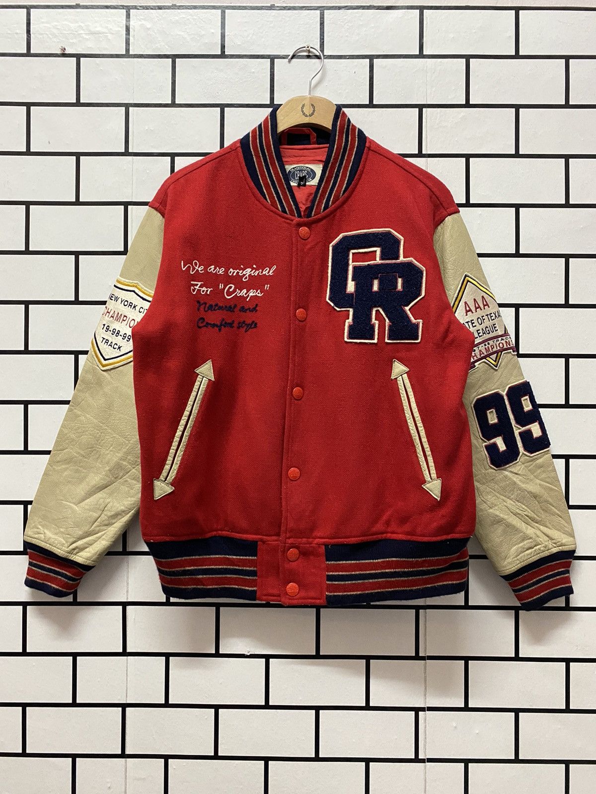 Oldvarsity/Stadium × Varsity Jacket × Vintage Vintage 90’s Craps ...