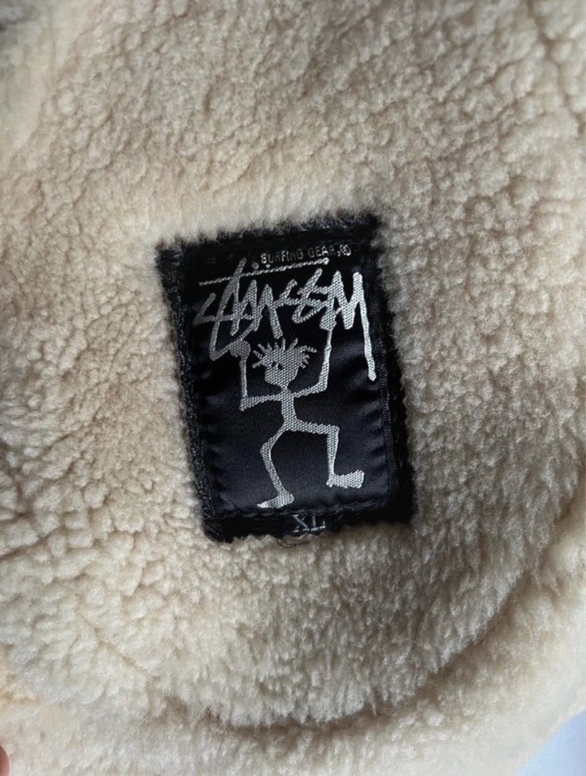 Stussy Vintage stüssy b3 sherling leatherjacket | Grailed Stussy Vintage stüssy b3 sherling leatherjacket | Grailed