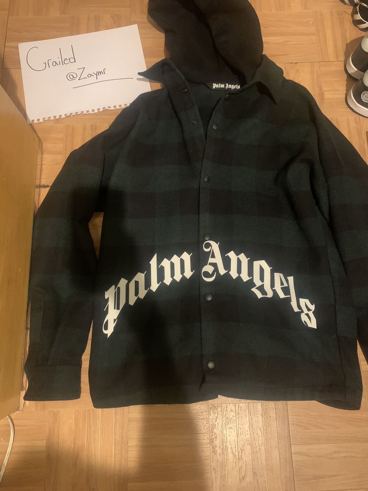 Palm Angels Palm angles oversized flannel jacket | Grailed