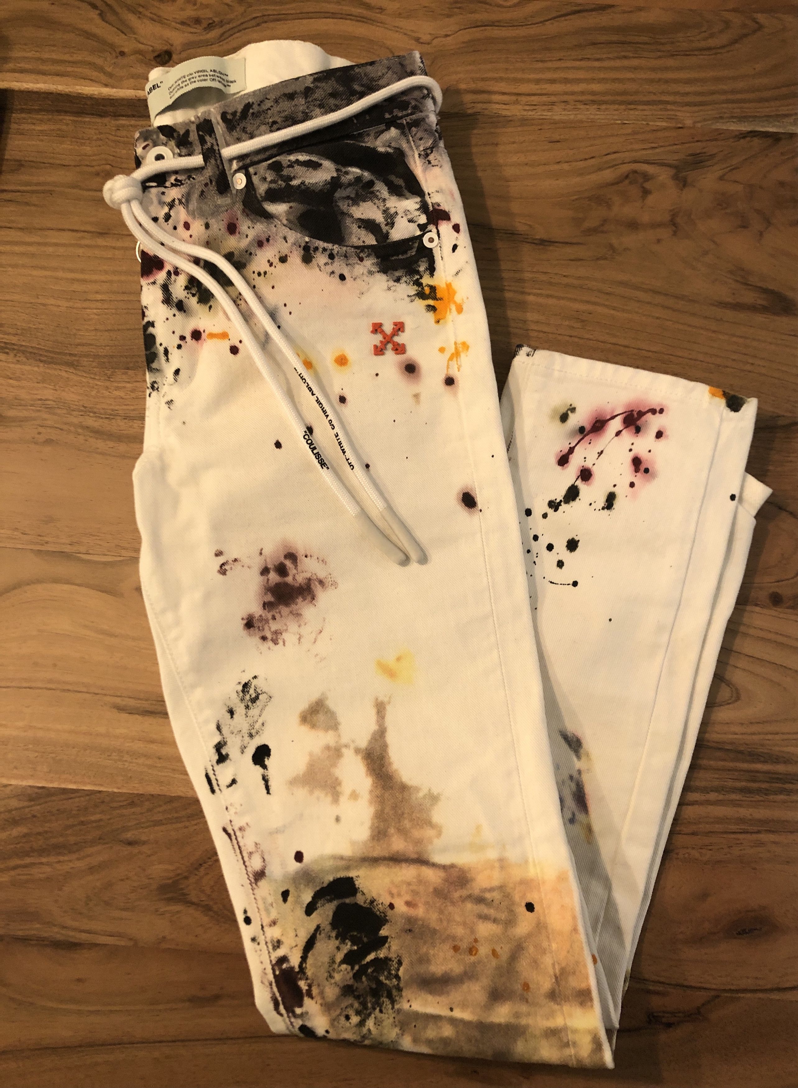 Off-White Off-White Paint Splatter Pants | Grailed