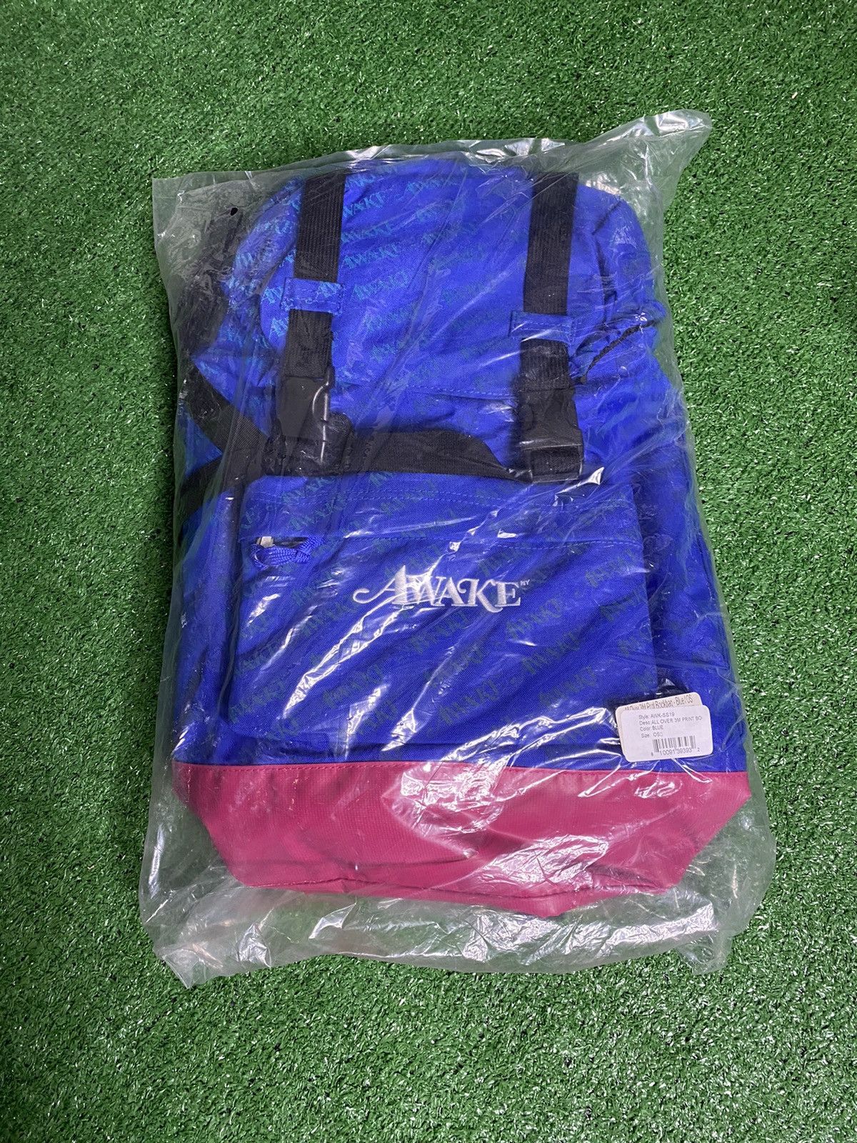 Awake NY AWAKE 3M all over print backpack purple blue | Grailed