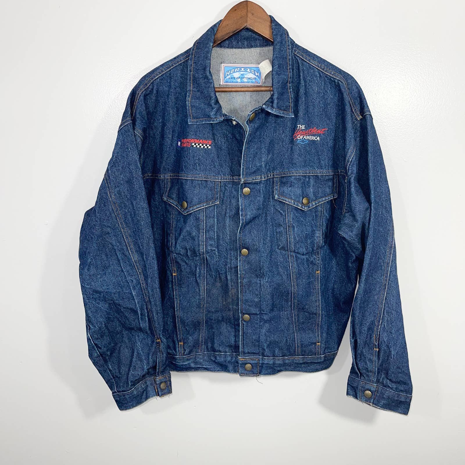 Vintage VINTAGE 90s Chevy Chevrolet Denim Jacket | Grailed