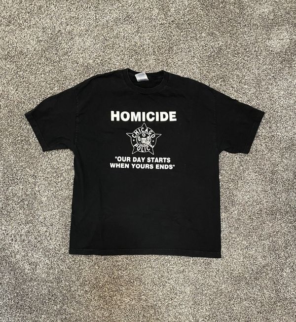 Vintage Vintage 90s Chicago Police Department Homicide Unit tee | Grailed
