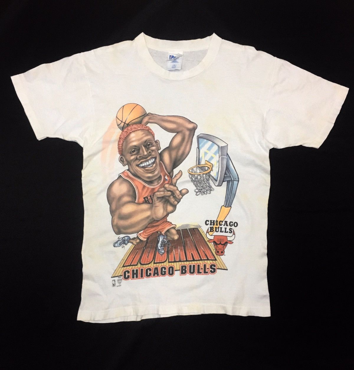 Chicago Bulls × Rap Tees × Vintage Vintage 90's Dennis Rodman American ...