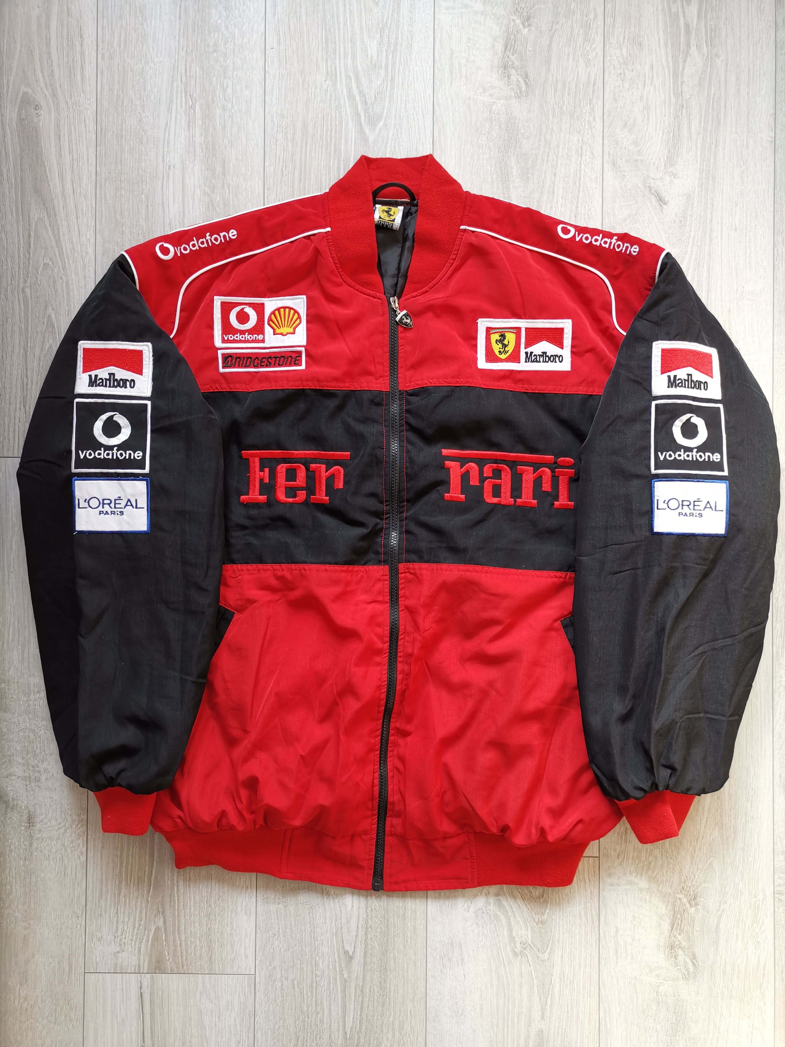 Vintage 🔥Vintage FERRARI racing bomber jacket | Grailed