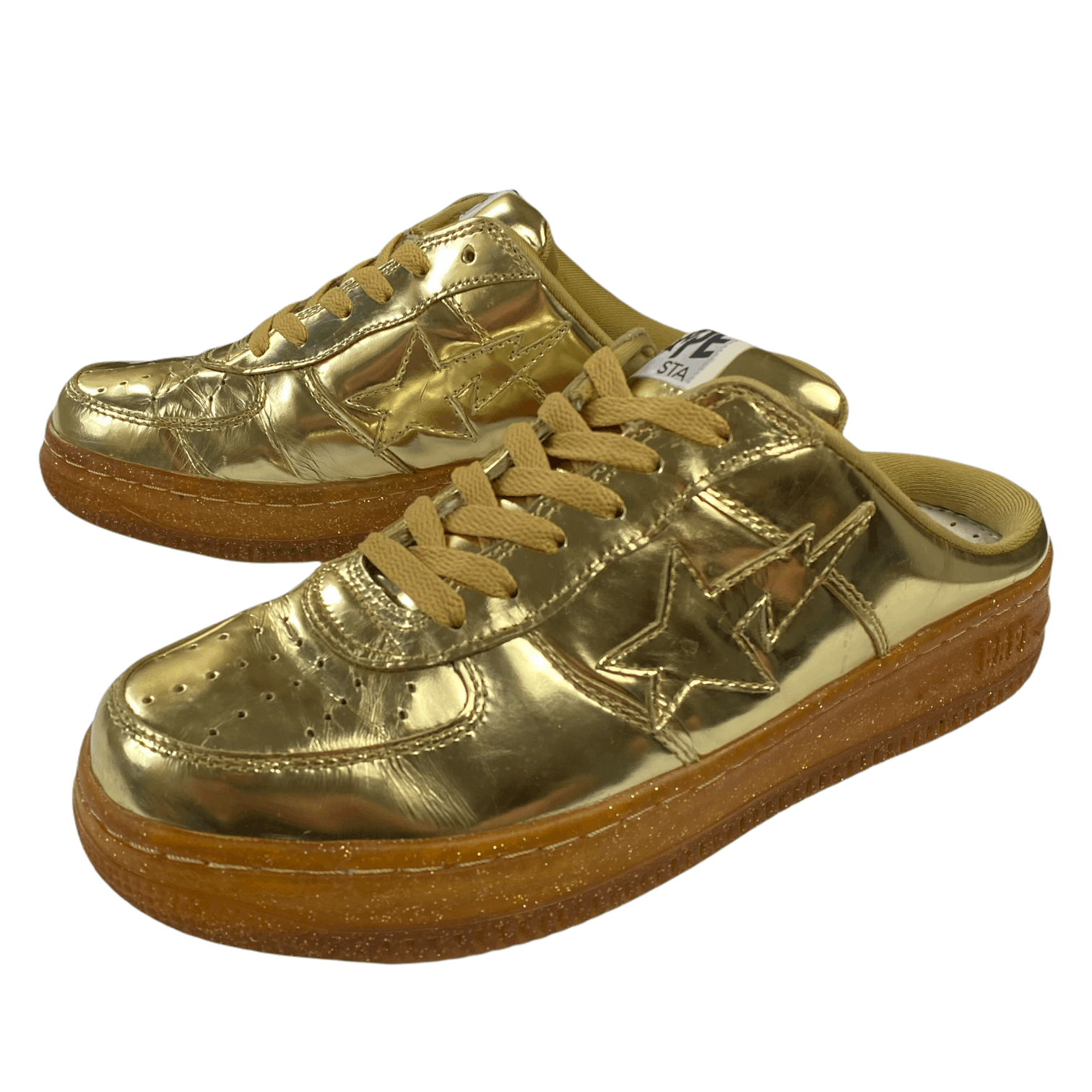 Bape 2006 Gold Sta Mule Slipper | Grailed