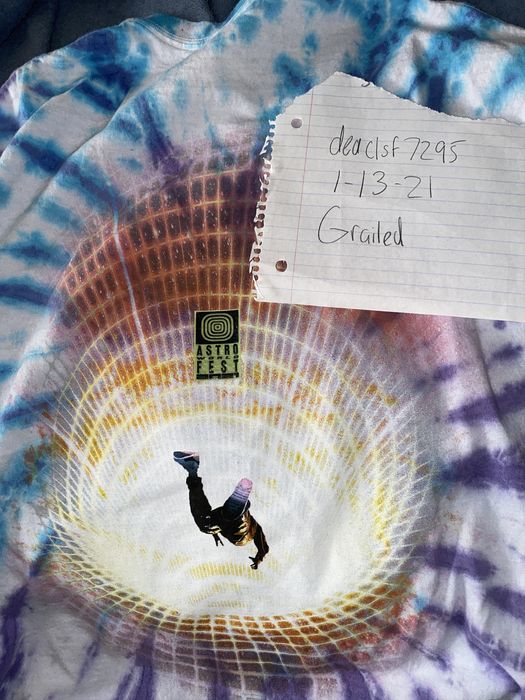 Travis Scott Astrofest 2021 Tie-Dye Shirt | Grailed