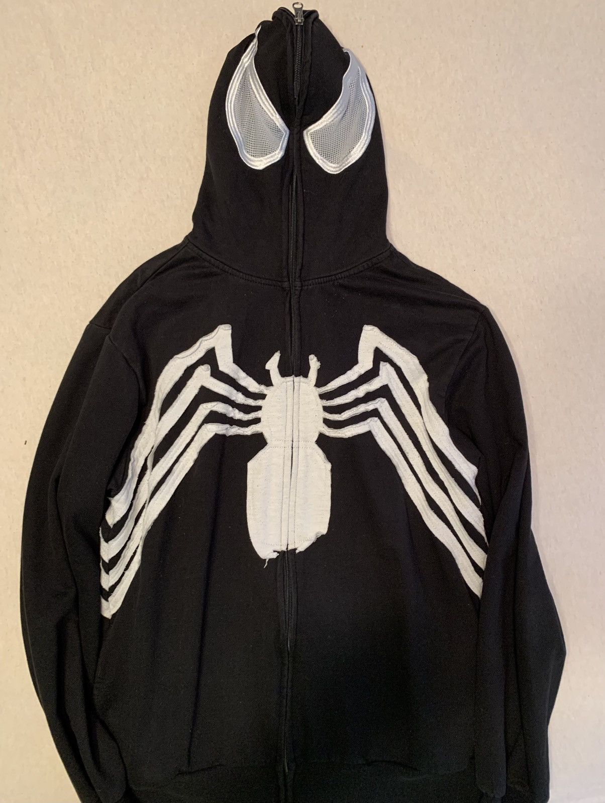 Vintage Vintage Spider-Man Venom Full Zip hoodie mask | Grailed