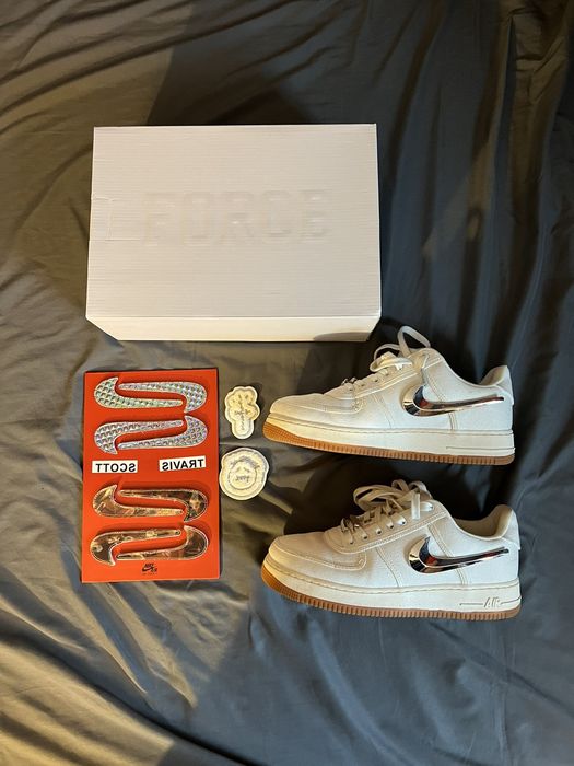 Nike Travis Scott x Air Force 1 Sail 2018 | Grailed