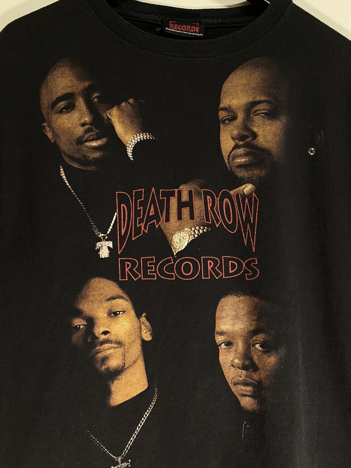Vintage 2005 Death Row Records Tupac Dr Dre Suge Snoop Dogg Rap Tee ...